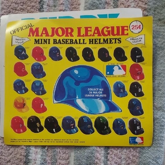 Other | Major League Mini Baseball Helmets Set | Poshmark
